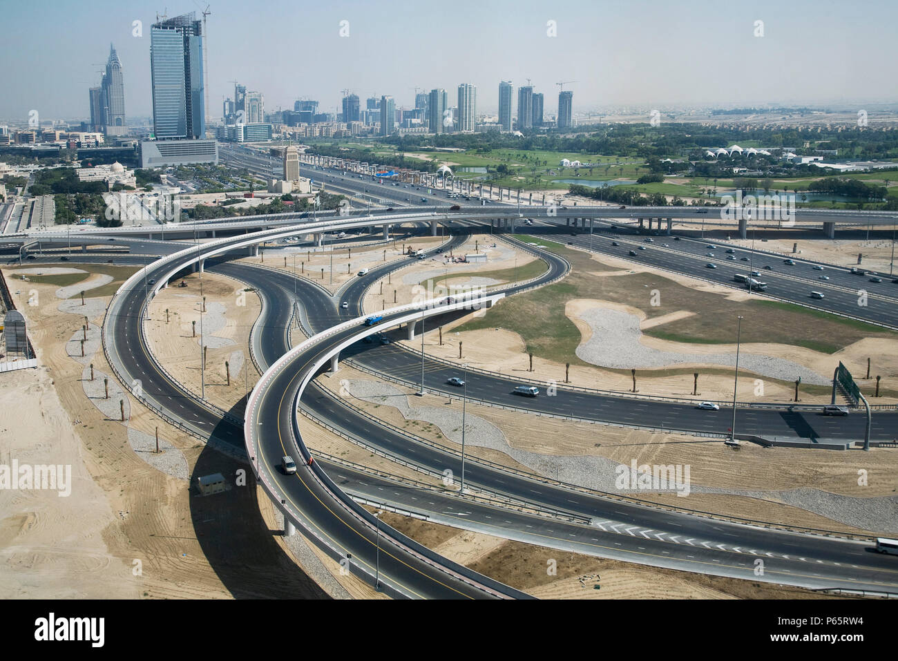 Dubai flyover hi-res stock photography and images - Alamy
