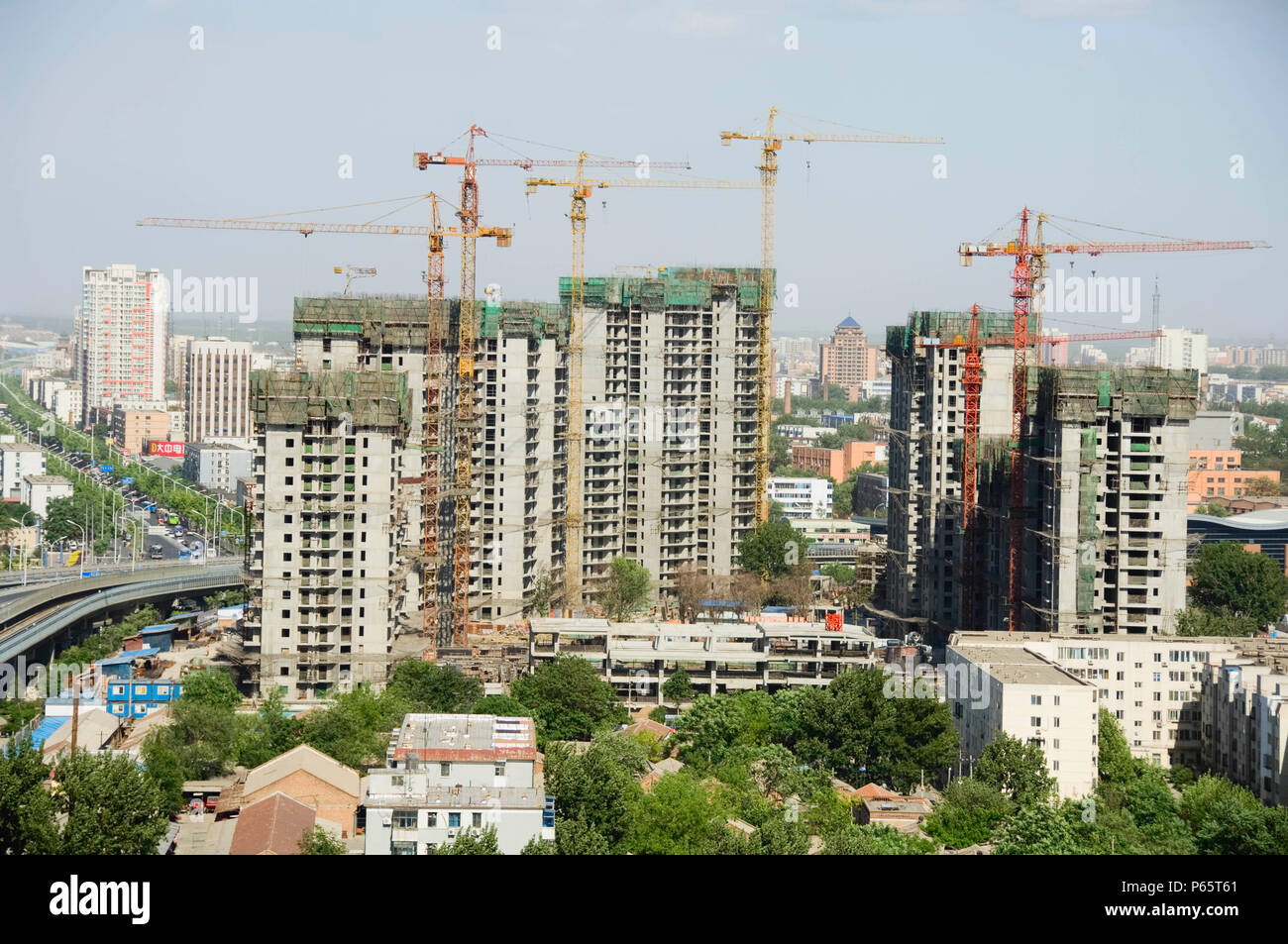 Beijing suburb apartment block hi-res stock photography and images - Alamy