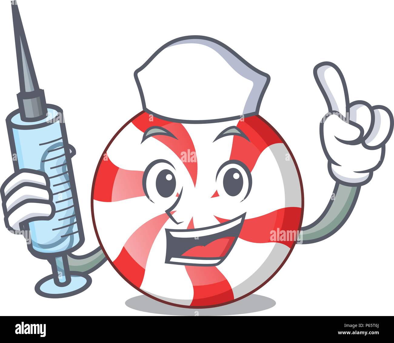 Nurse peppermint candy character cartoon Stock Vector Image & Art - Alamy
