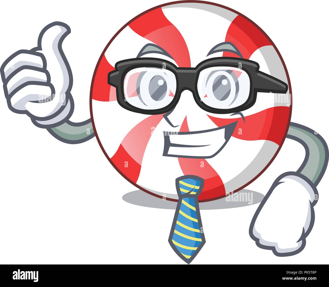 Businessman peppermint candy character cartoon Stock Vector Image & Art ...