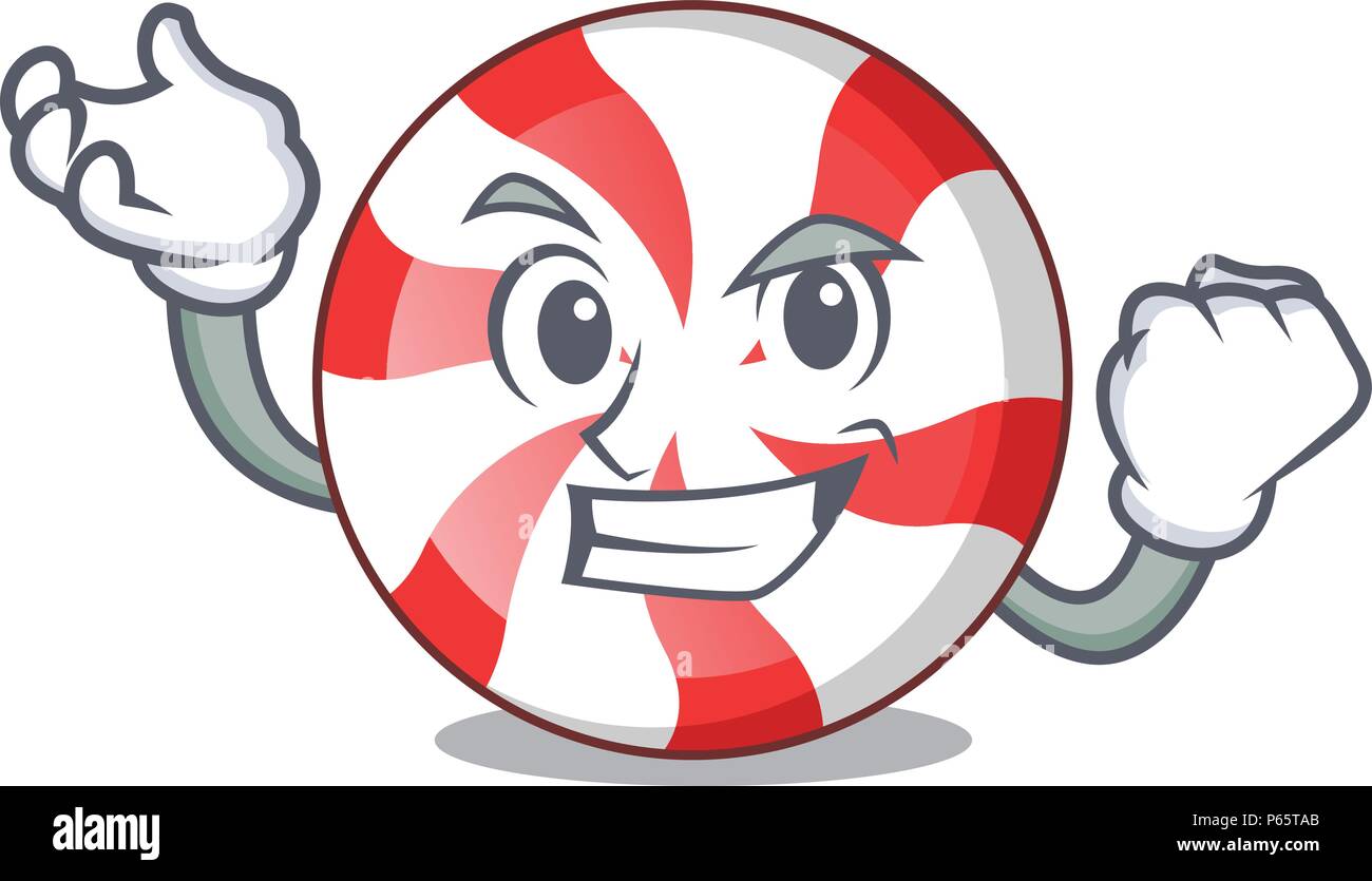 Successful peppermint candy character cartoon Stock Vector Image & Art ...