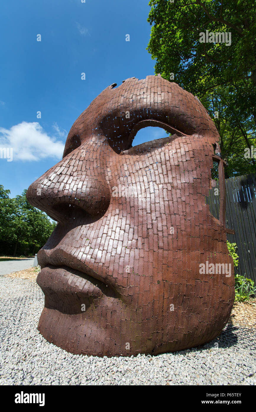 City of Canterbury, England. The Rick Kirby mild steel sculpture named ...