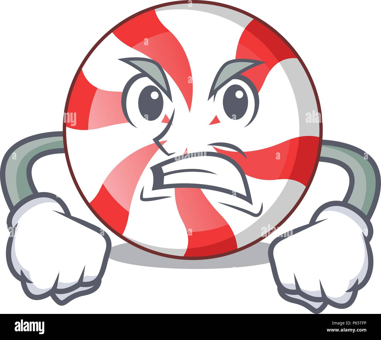 Angry peppermint candy mascot cartoon Stock Vector Image & Art - Alamy