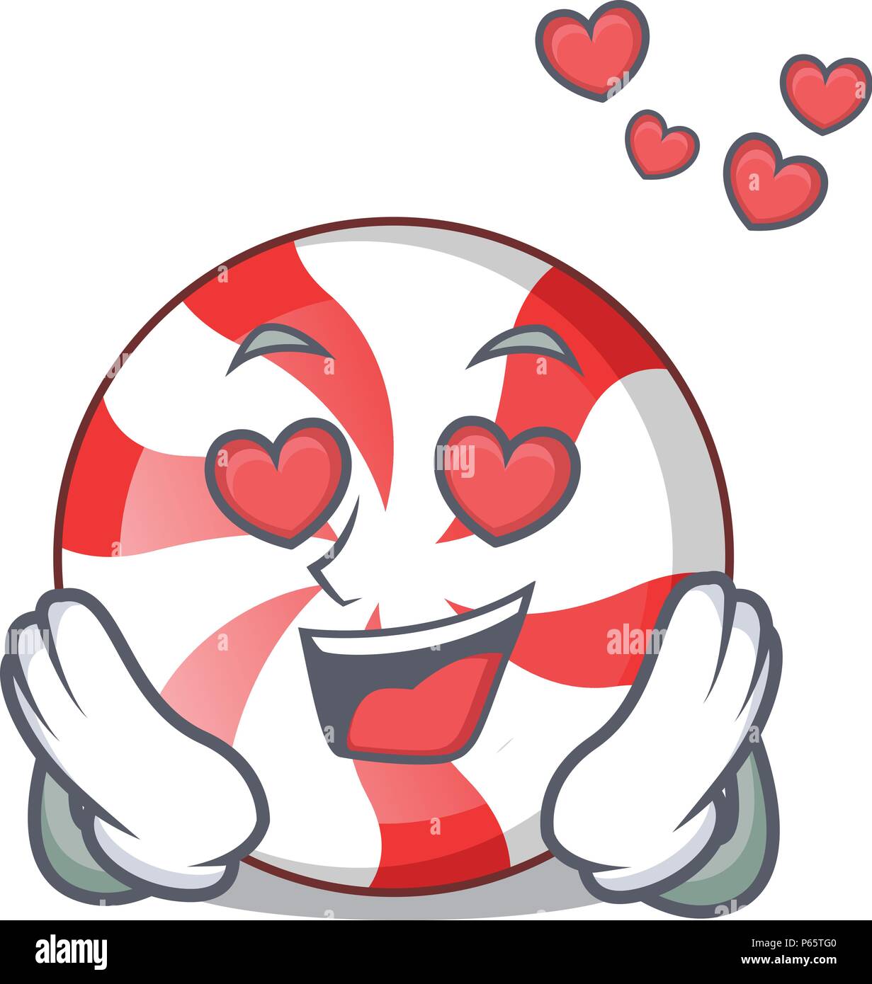 In love peppermint candy mascot cartoon Stock Vector Image & Art - Alamy