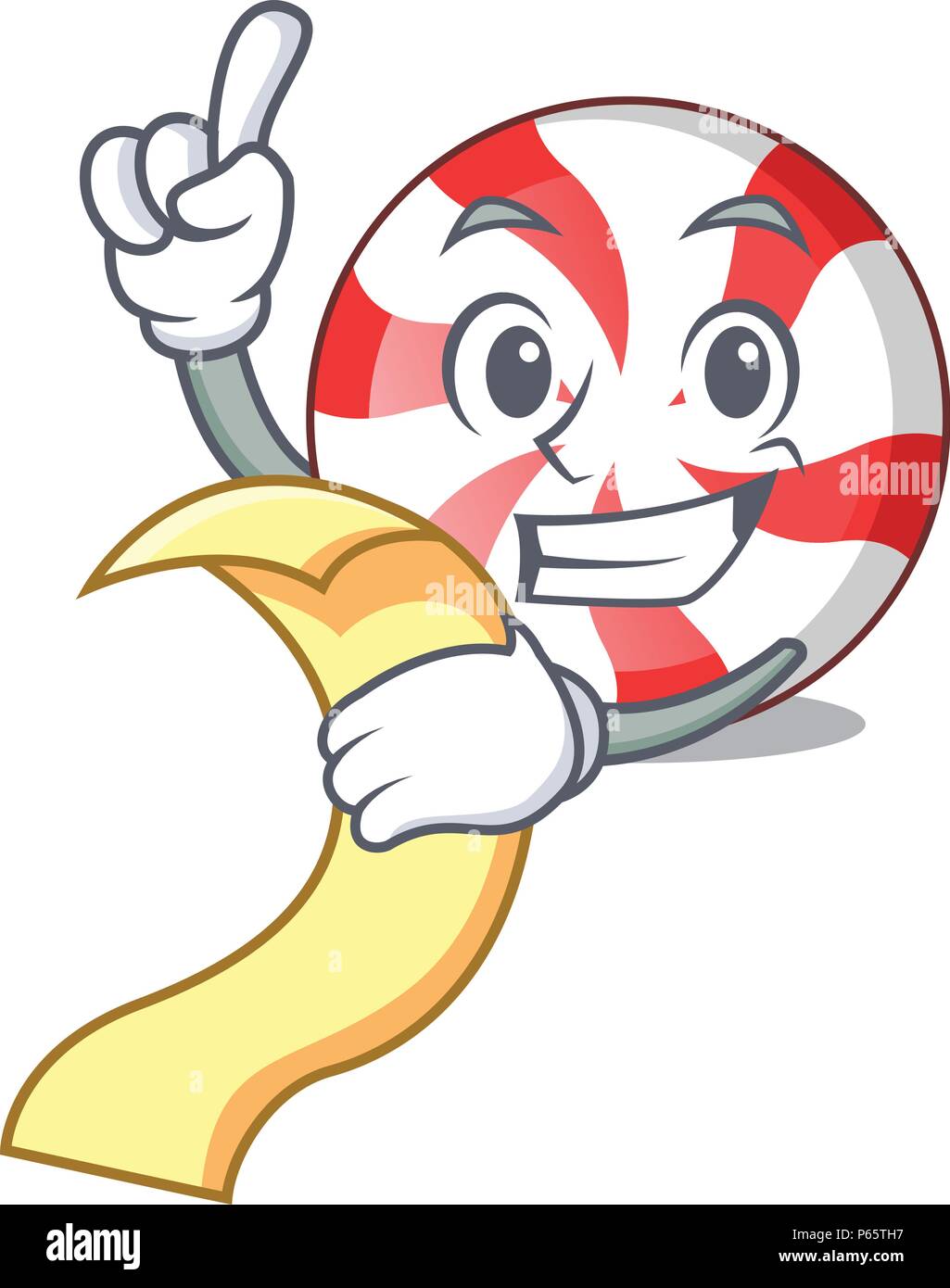 With menu peppermint candy mascot cartoon Stock Vector Image & Art - Alamy