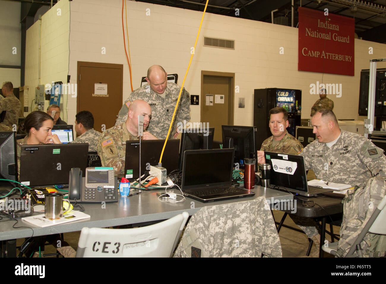 Lt. Col. Michael Bonura (standing), Joint Task Force - Civil Support ...