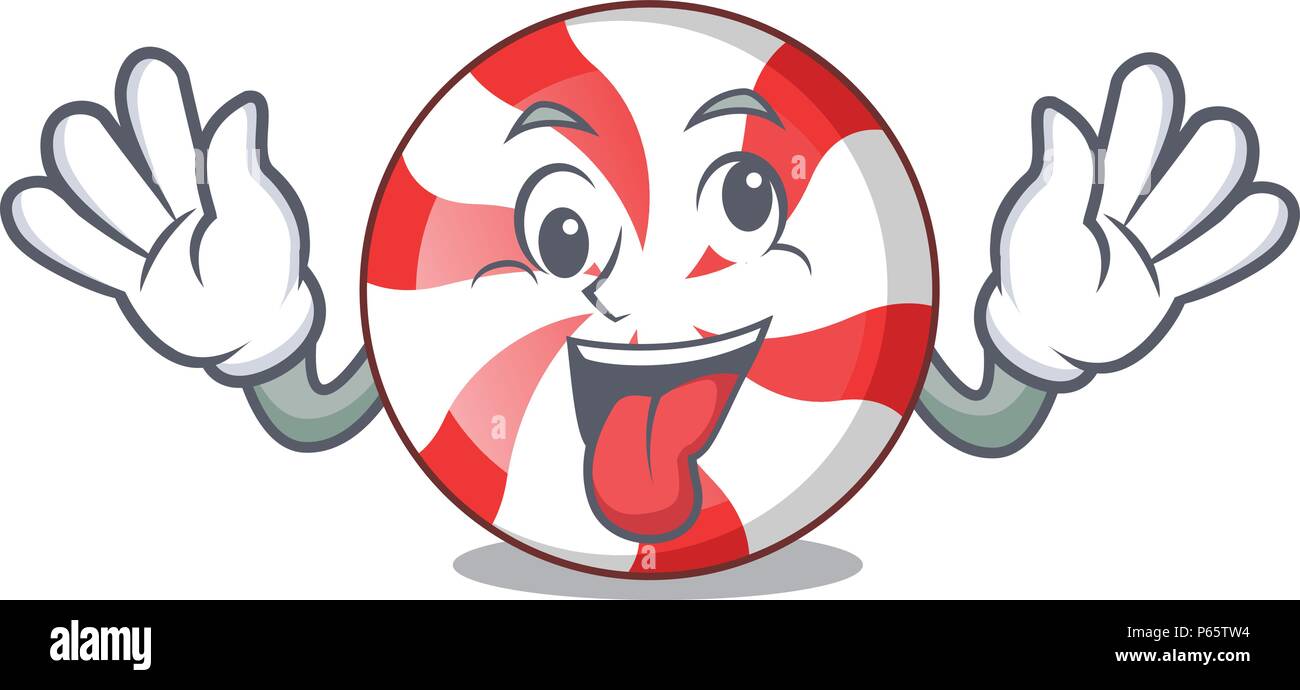 Crazy peppermint candy mascot cartoon Stock Vector Image & Art - Alamy