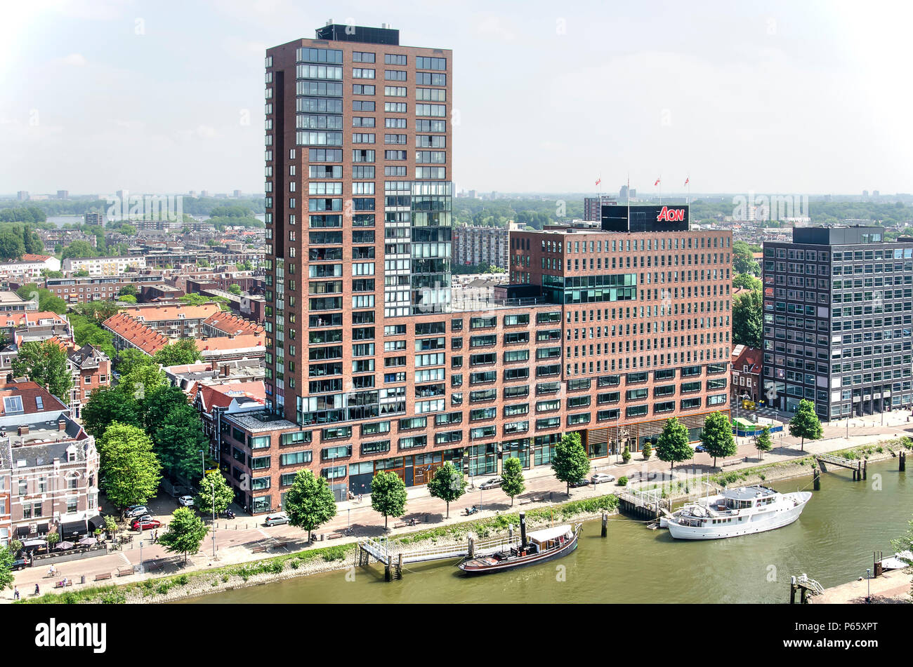 Rotterdam, The Netherlands, June 3, 2018: De Admiraal, a mixed-use ...