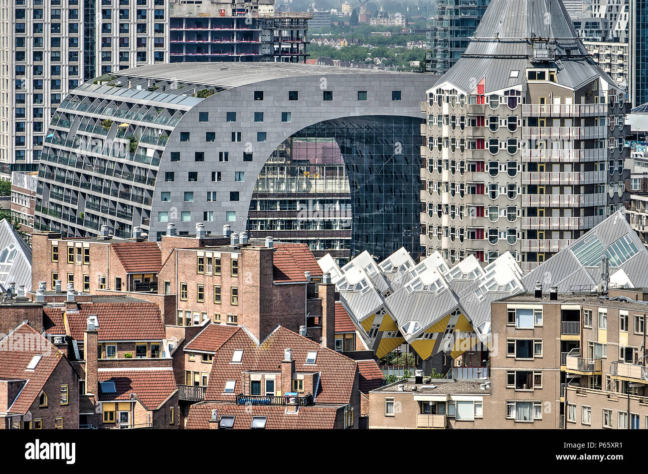 Rotterdam, The Netherlands, June 3, 2018: Markthal, a mixed-use ...