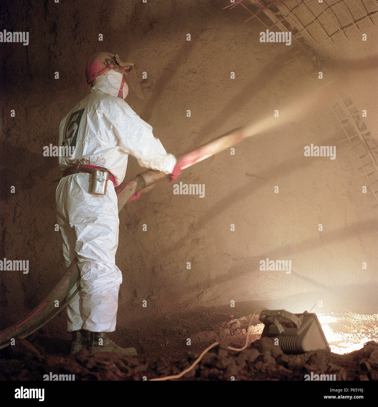 Reinforcing underground construction concrete steel hi-res stock ...