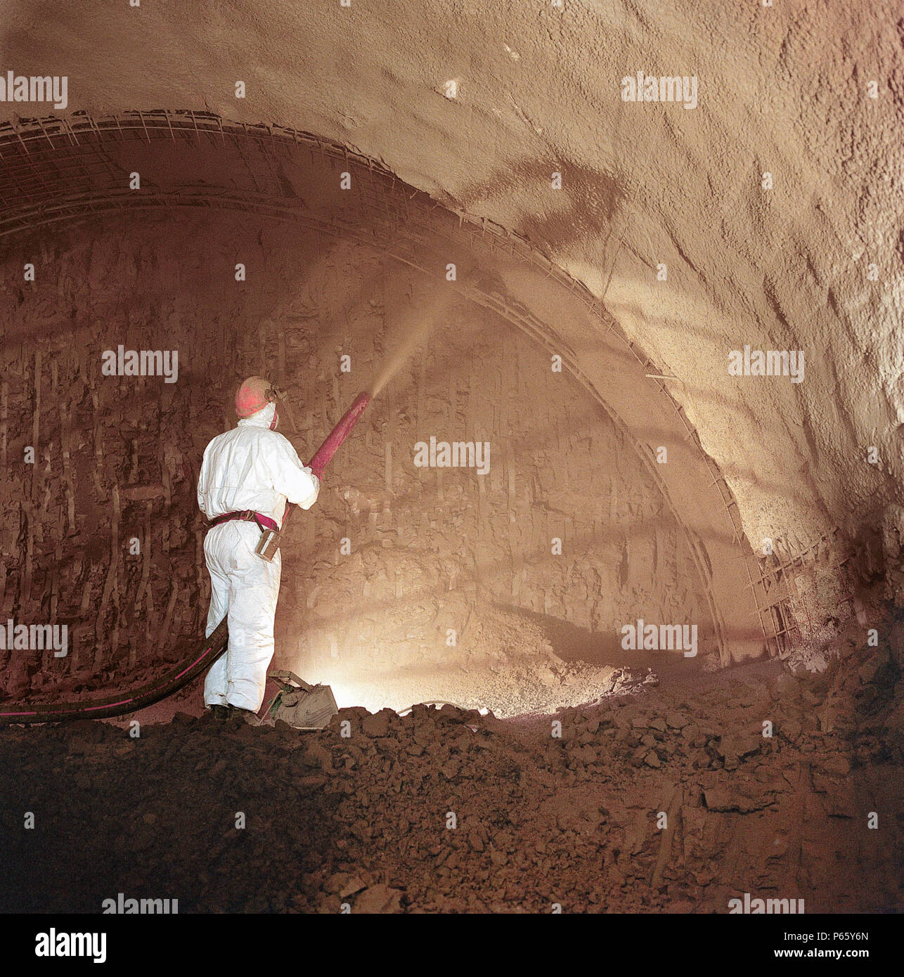 Reinforcing underground construction concrete steel hi-res stock ...