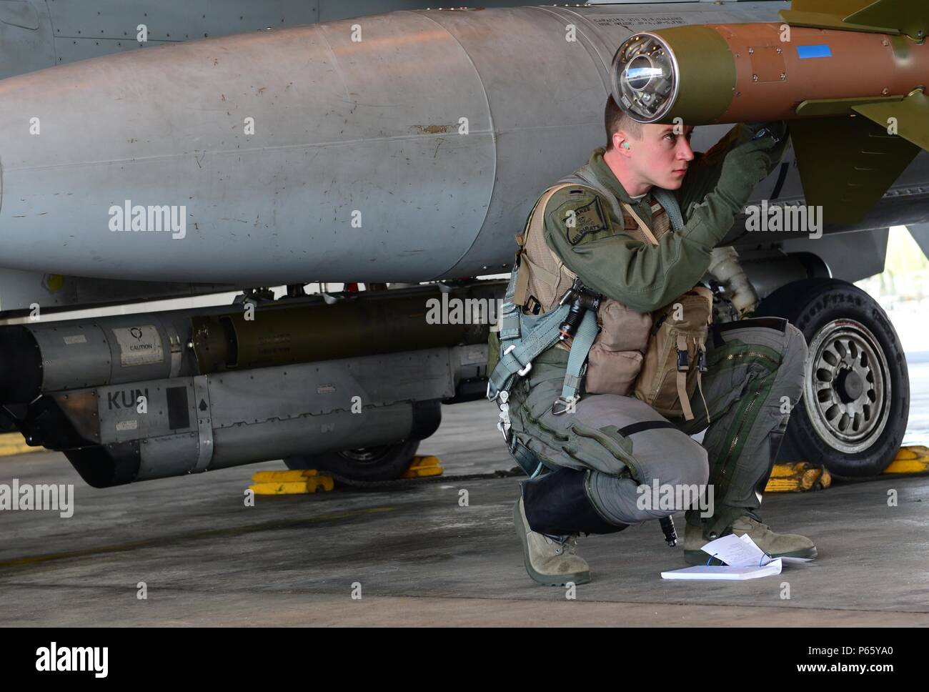U.S. Air Force 1st Lt. Jacob “Hobs” Houder, a pilot assigned to the ...