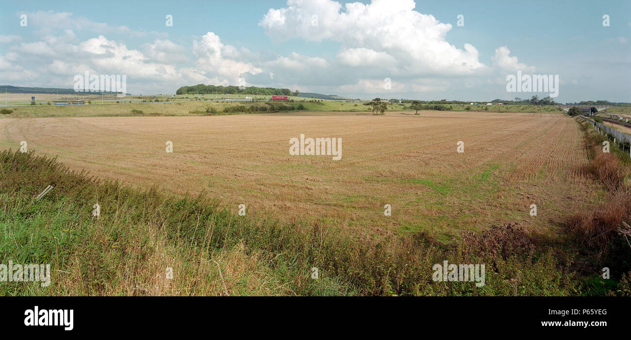 Route of the Channel Tunnel Rail Link. Shepway, Kent, United Kingdom ...