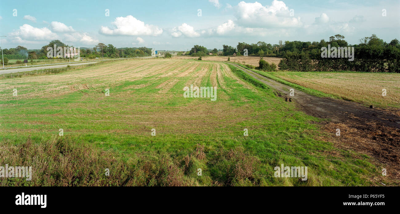 Route of the Channel Tunnel Rail Link. Shepway, Kent, United Kingdom ...