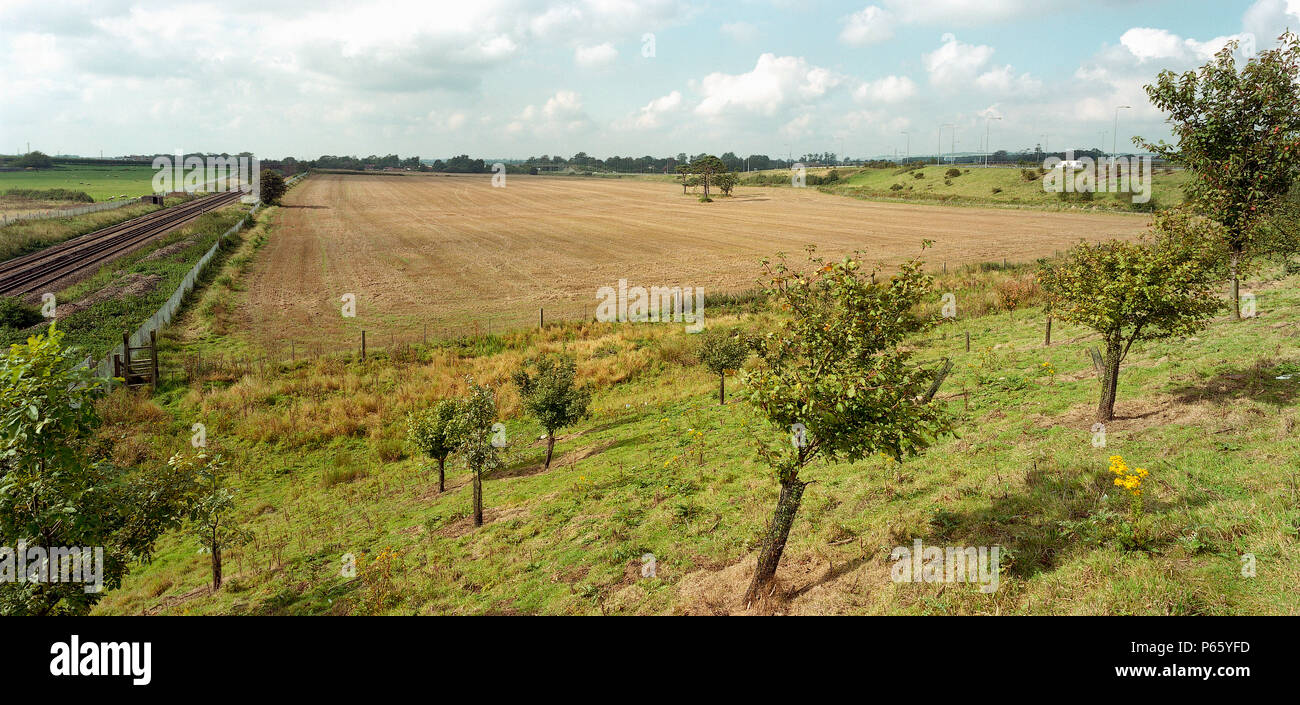 Route of the Channel Tunnel Rail Link. Shepway, Kent, United Kingdom ...