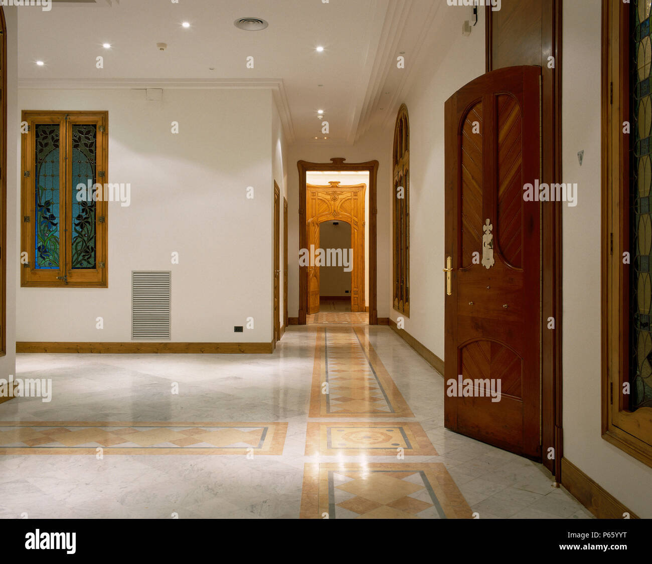 View of a hallway in an opulent house Stock Photo - Alamy