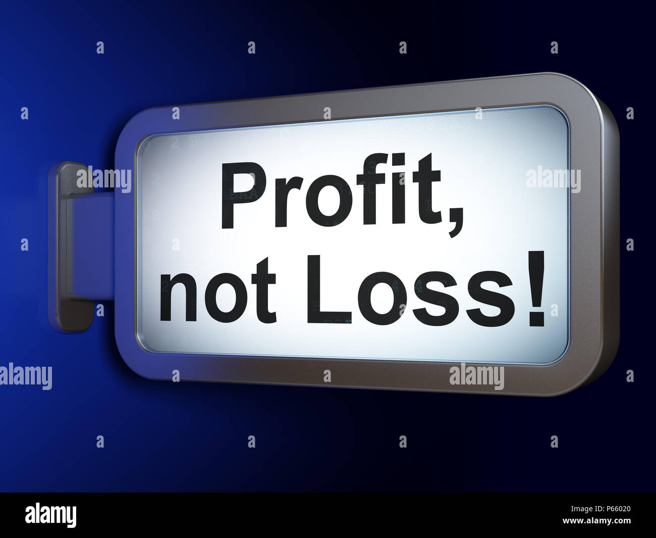 Finance concept: Profit, Not Loss! on advertising billboard background ...