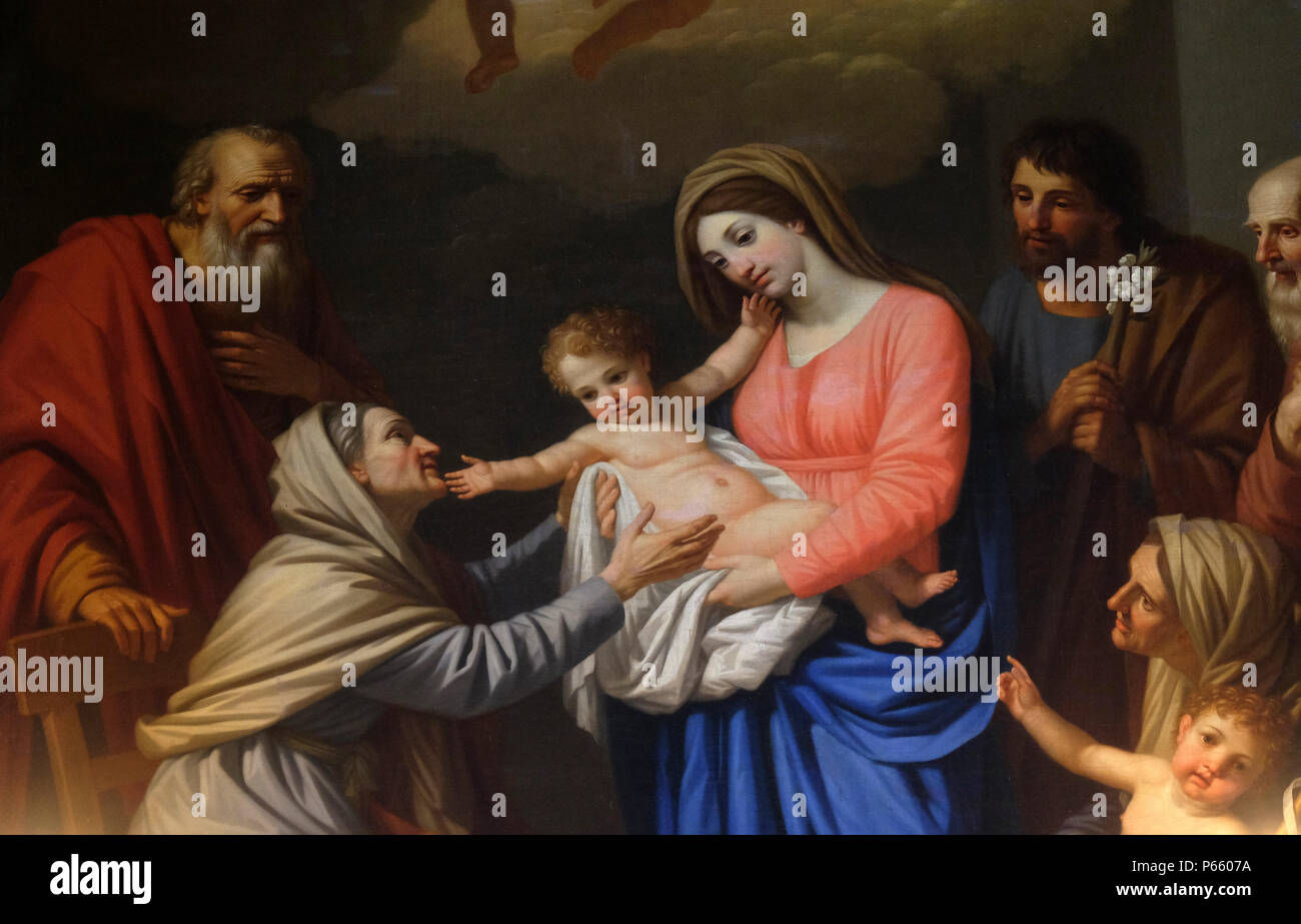 Saint Anna adores the Child by Stefano Tofanelli, Basilica of Saint ...