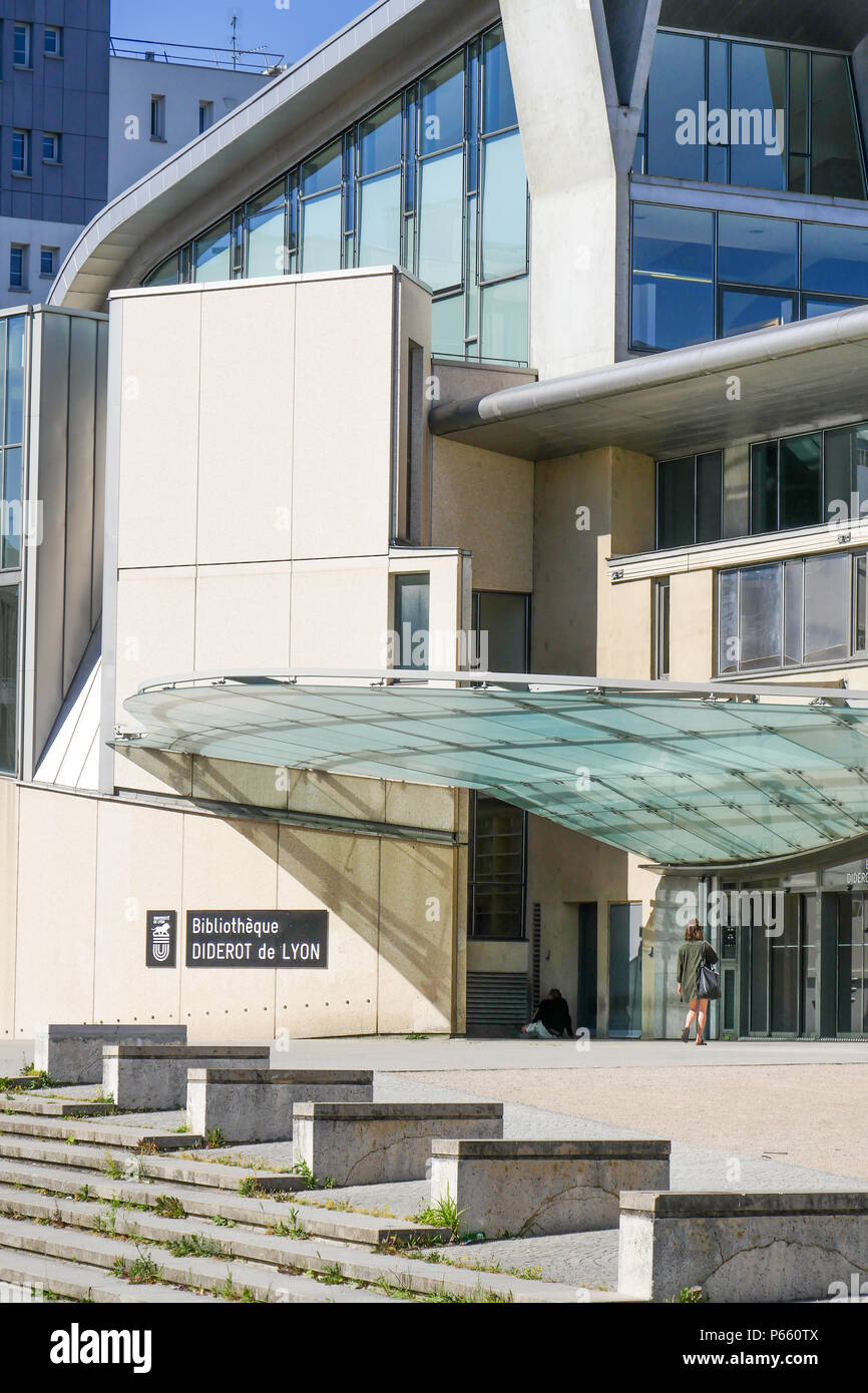 Lyon University, Diderot Library, Lyon, France Stock Photo - Alamy