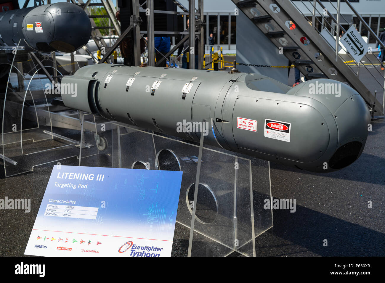 An advanced precision targeting pod system Litening III. Used on the ...