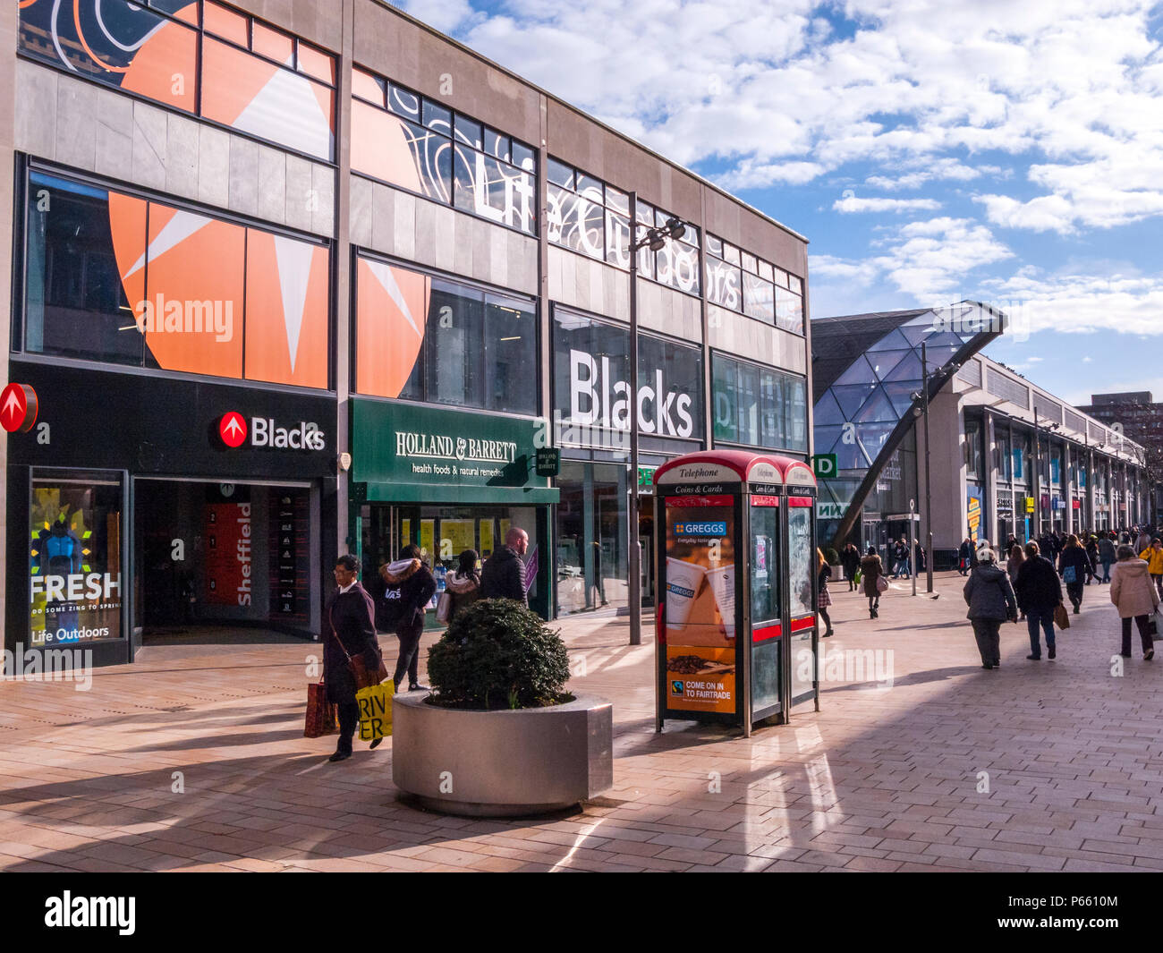The Moor, Sheffield and The Moor Market Stock Photo - Alamy