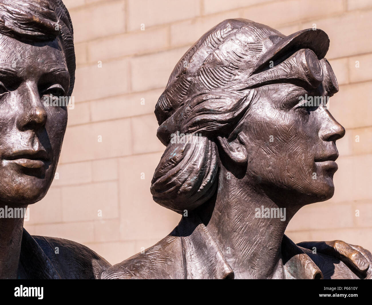 Women of Steel, bronze sculpture, commemorating the women of Sheffield ...