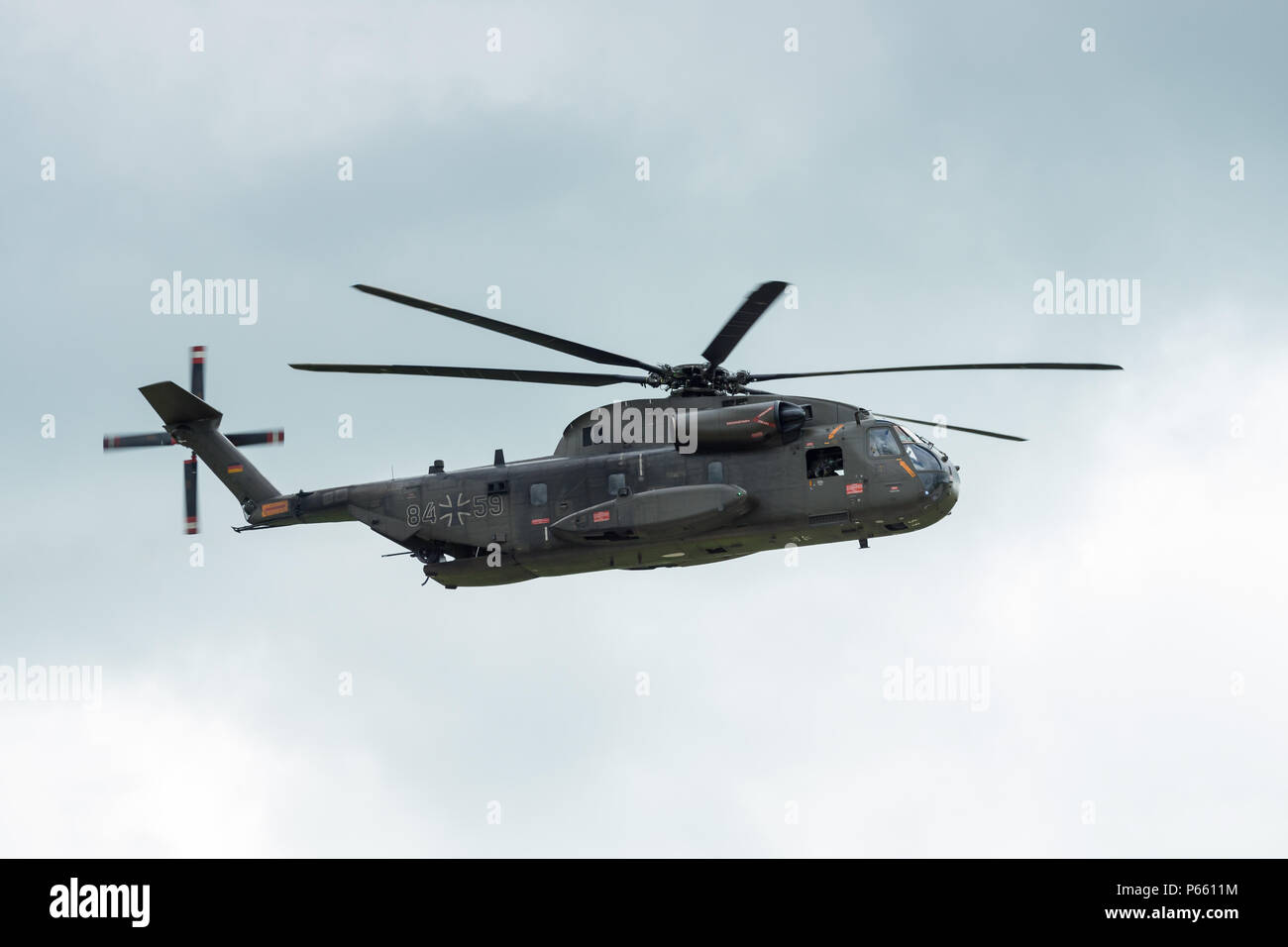 Demonstration flight of the medium utility military helicopter NHIndustries NH90. German Air ...