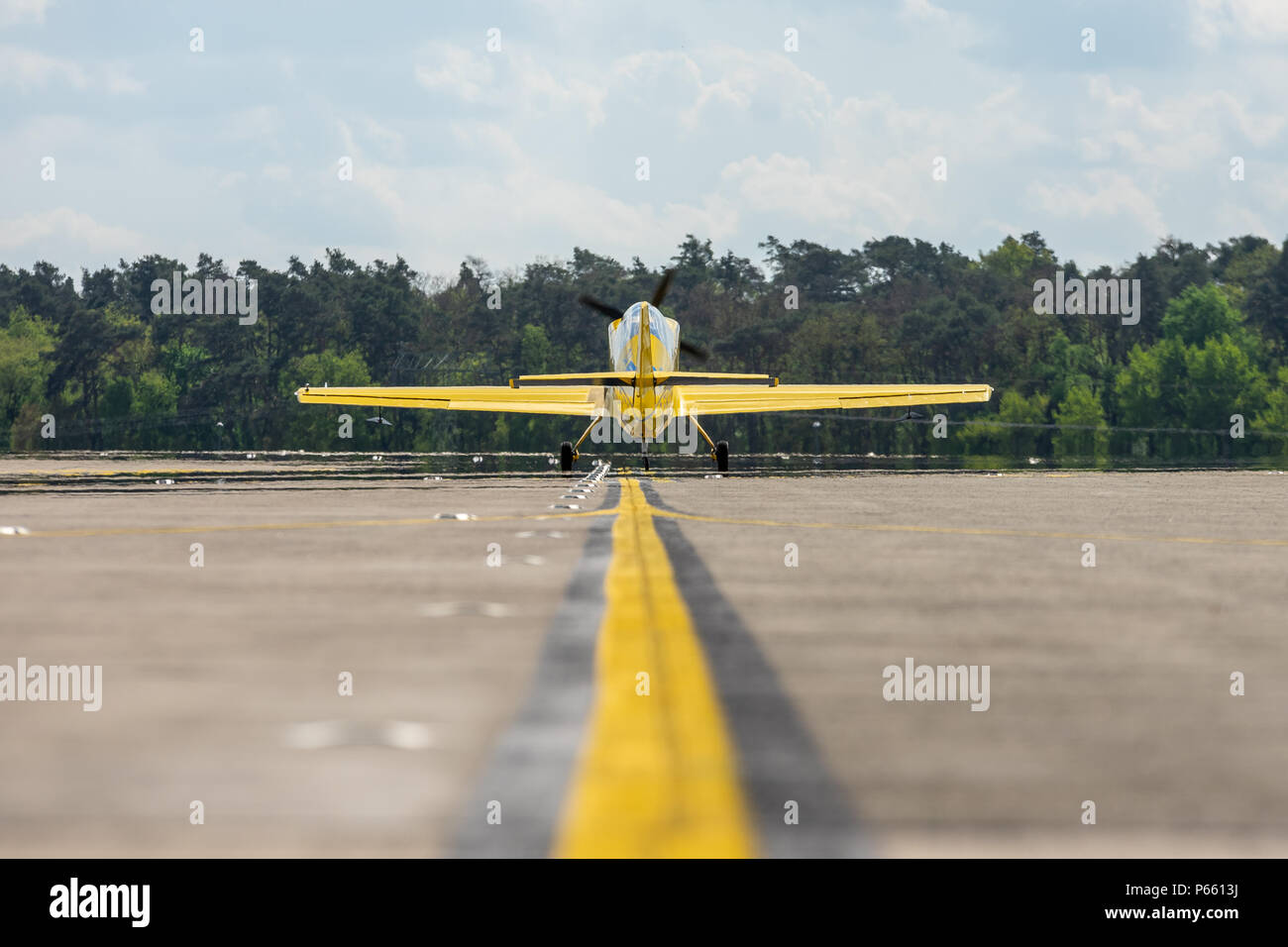 Aerobatic aircraft and glider tug Akaflieg Munchen Mu30 Schlacro on the ...