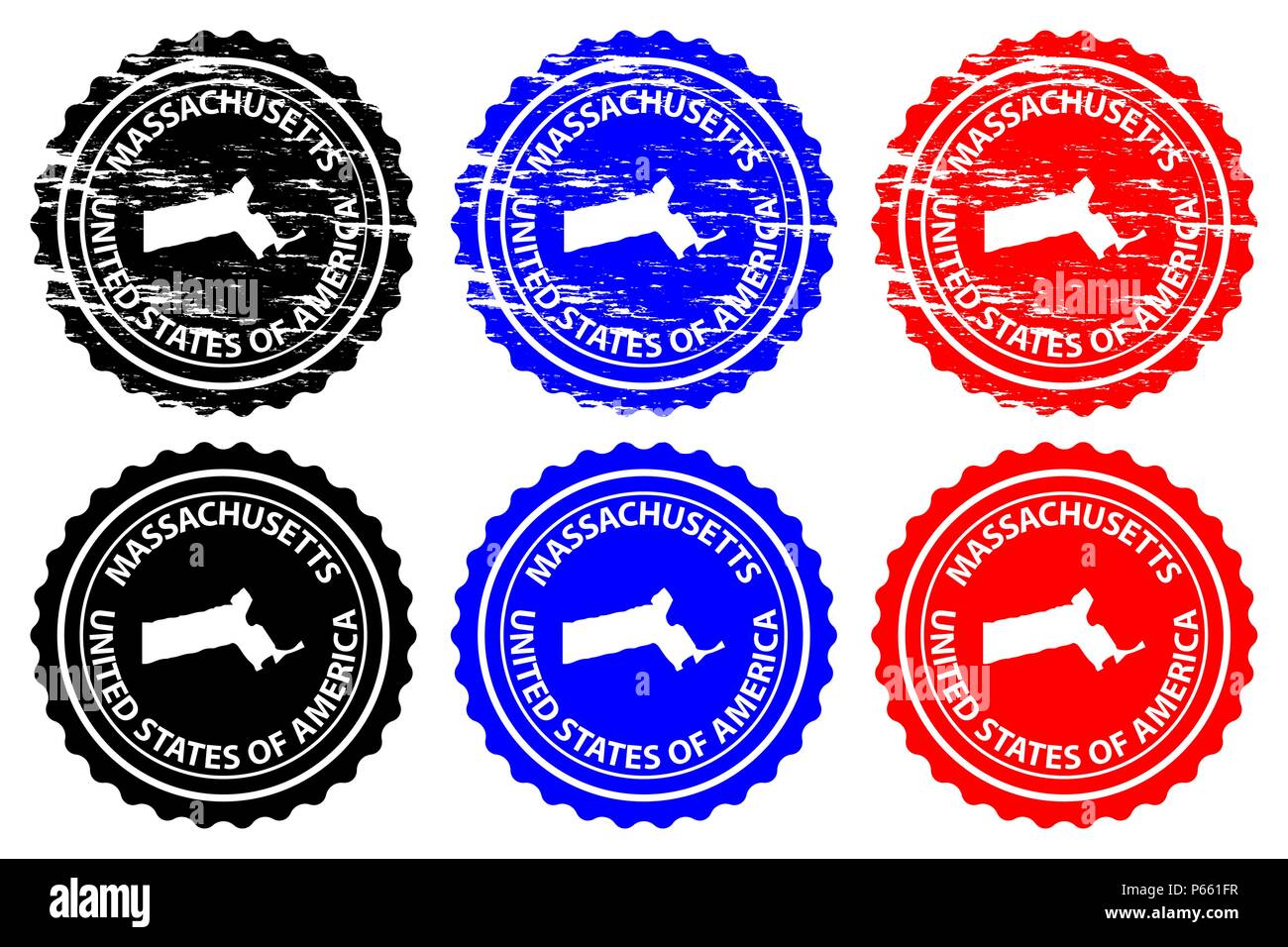 Massachusetts - rubber stamp - vector, Massachusetts (United States of ...