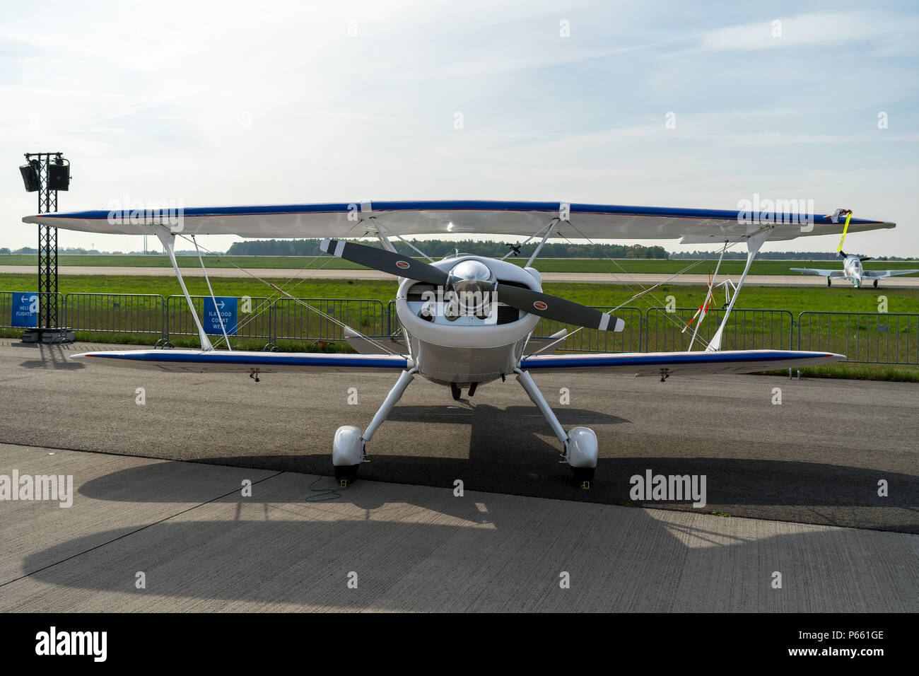 BERLIN - APRIL 27, 2018: Sport biplane Stolp Starduster Too SA300 on ...