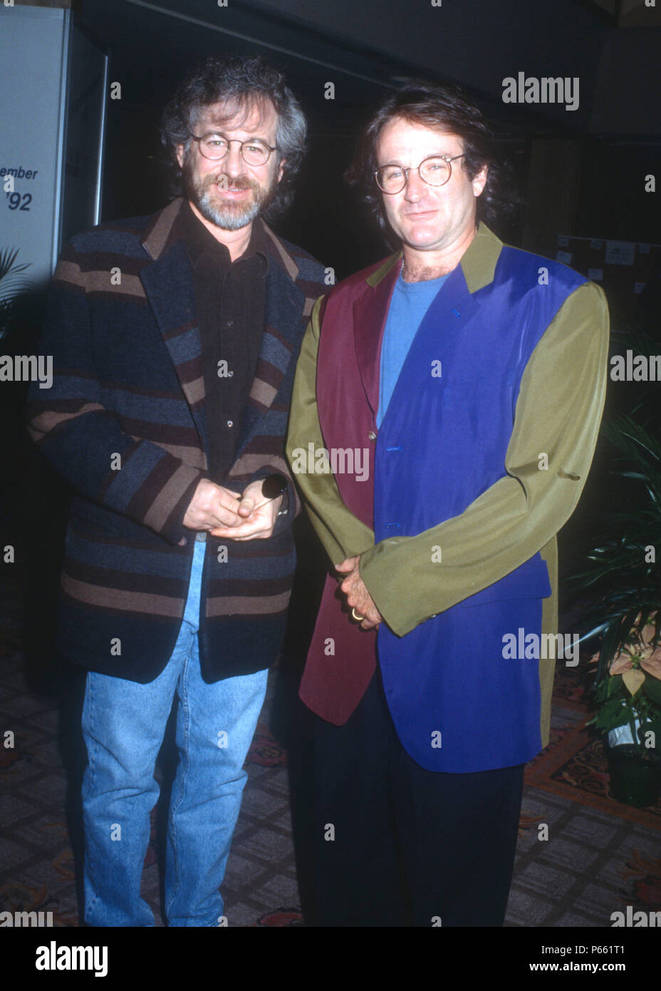 LOS ANGELES, CA - DECEMBER 6: (L-R) Director Steven Spielberg and actor ...