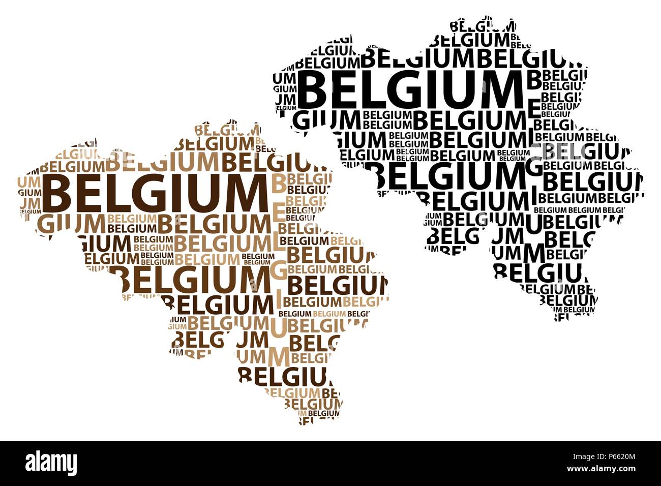 Sketch Belgium letter text map, Belgium - in the shape of the continent, Map of Kingdom of ...