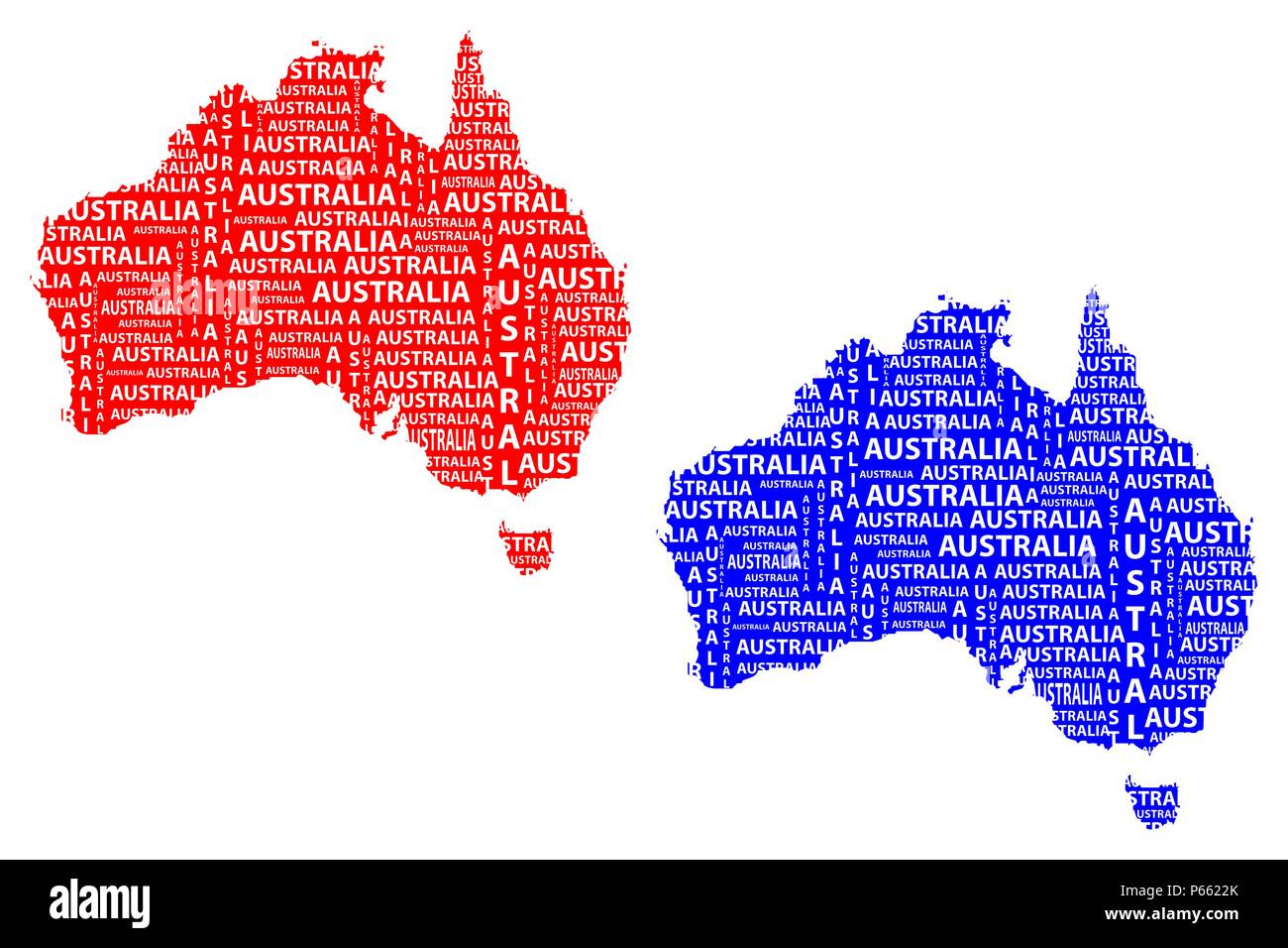 Sketch Australia letter text continent, Australia word - in the shape ...