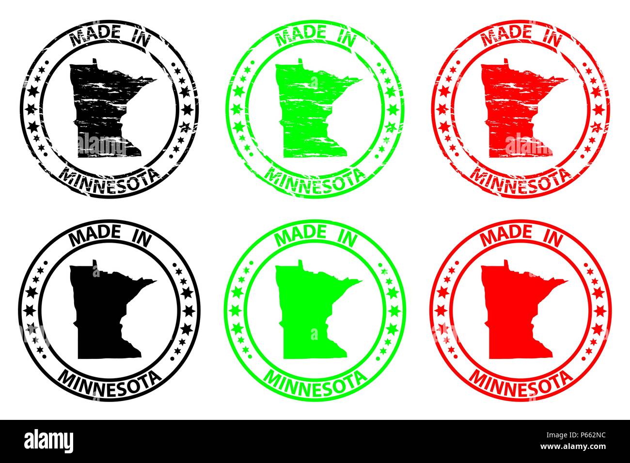 Made in Minnesota - rubber stamp - vector, Minnesota (United States of ...