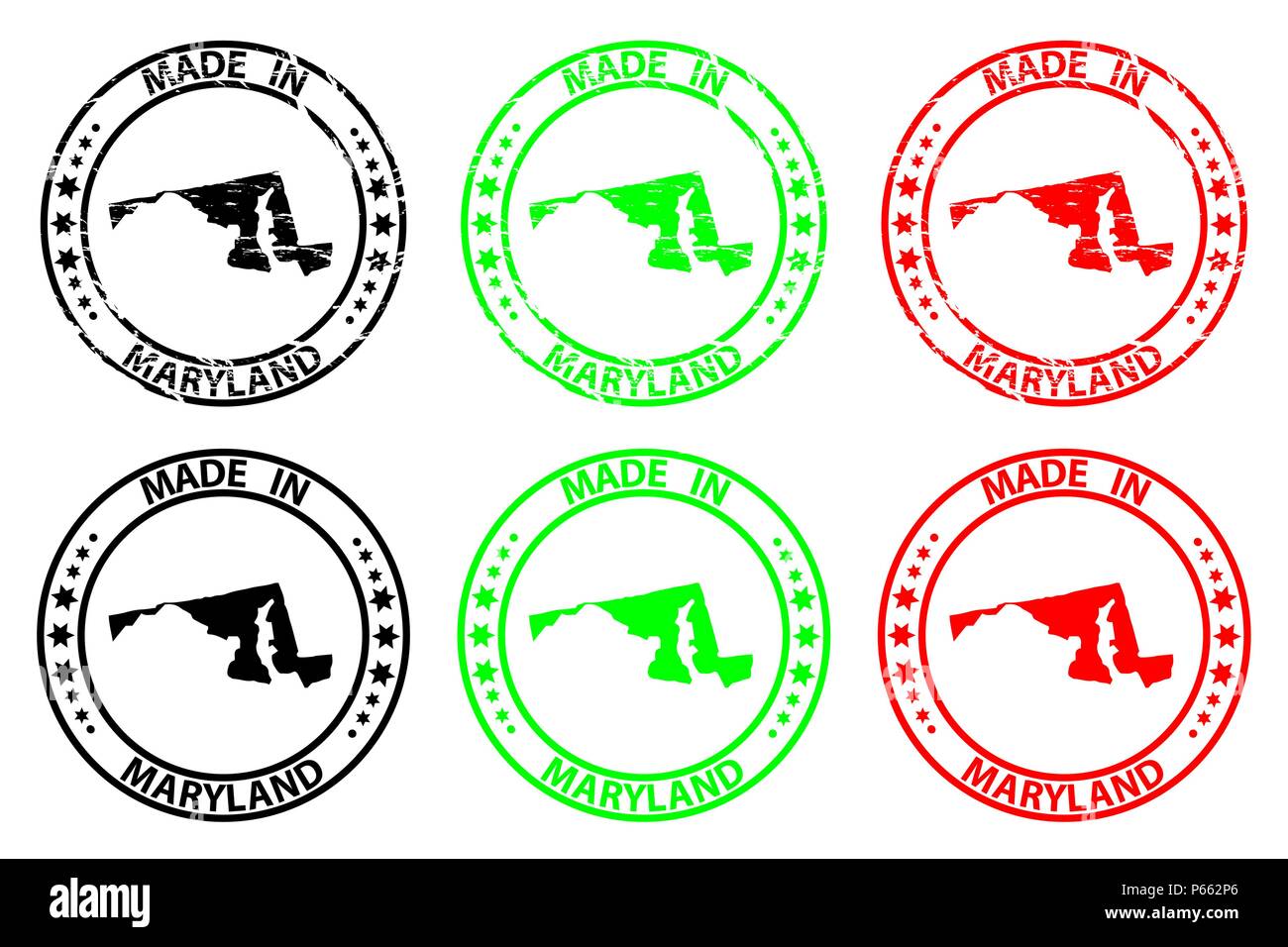 Made in Maryland - rubber stamp - vector, Maryland (United States of ...