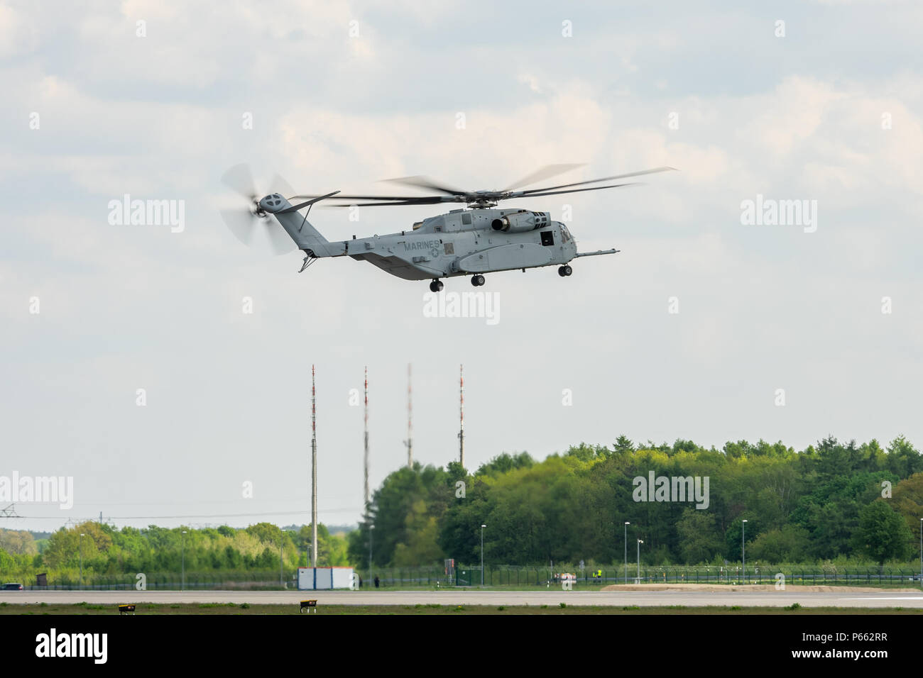 BERLIN, GERMANY - APRIL 27, 2018: Take off the heavy-lift cargo ...