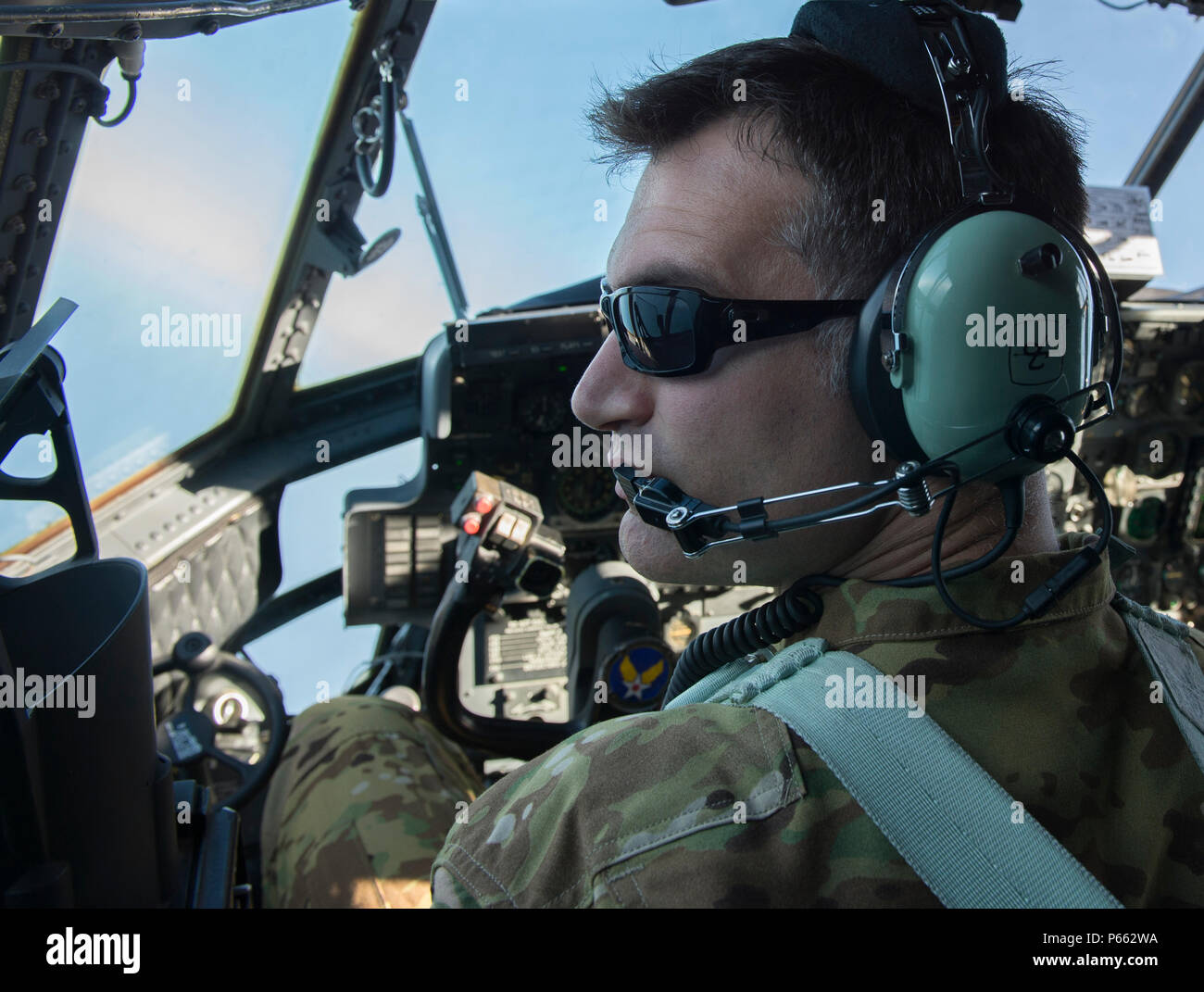A U.S. Air Force AC-130U Spooky gunship pilot with the 4th Special ...