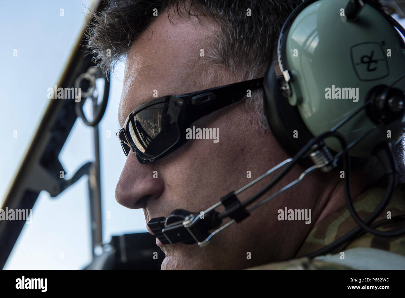 A U.S. Air Force AC-130U Spooky gunship pilot with the 4th Special ...