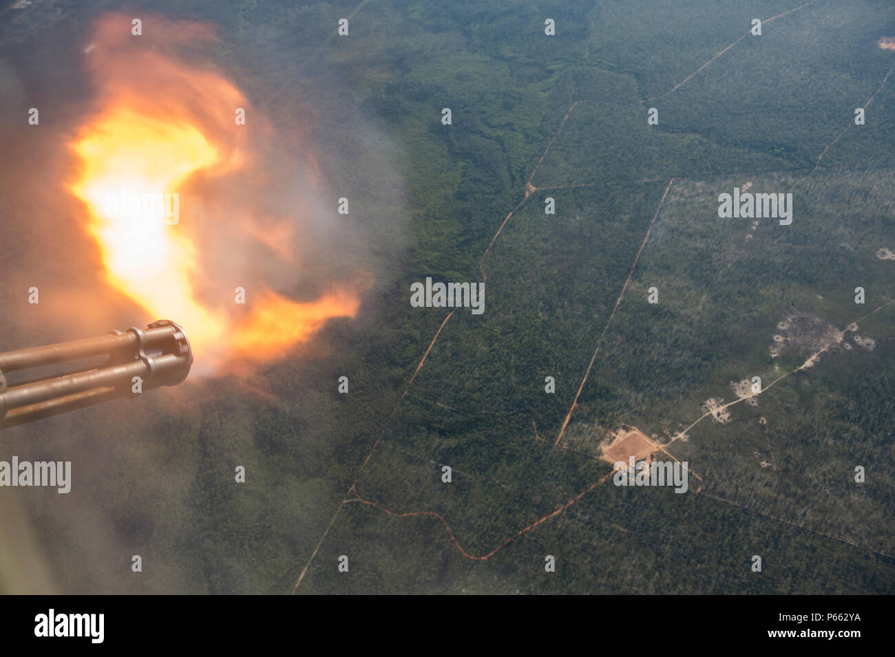 A U.S. Air Force AC-130U Spooky gunship team with the 4th Special ...