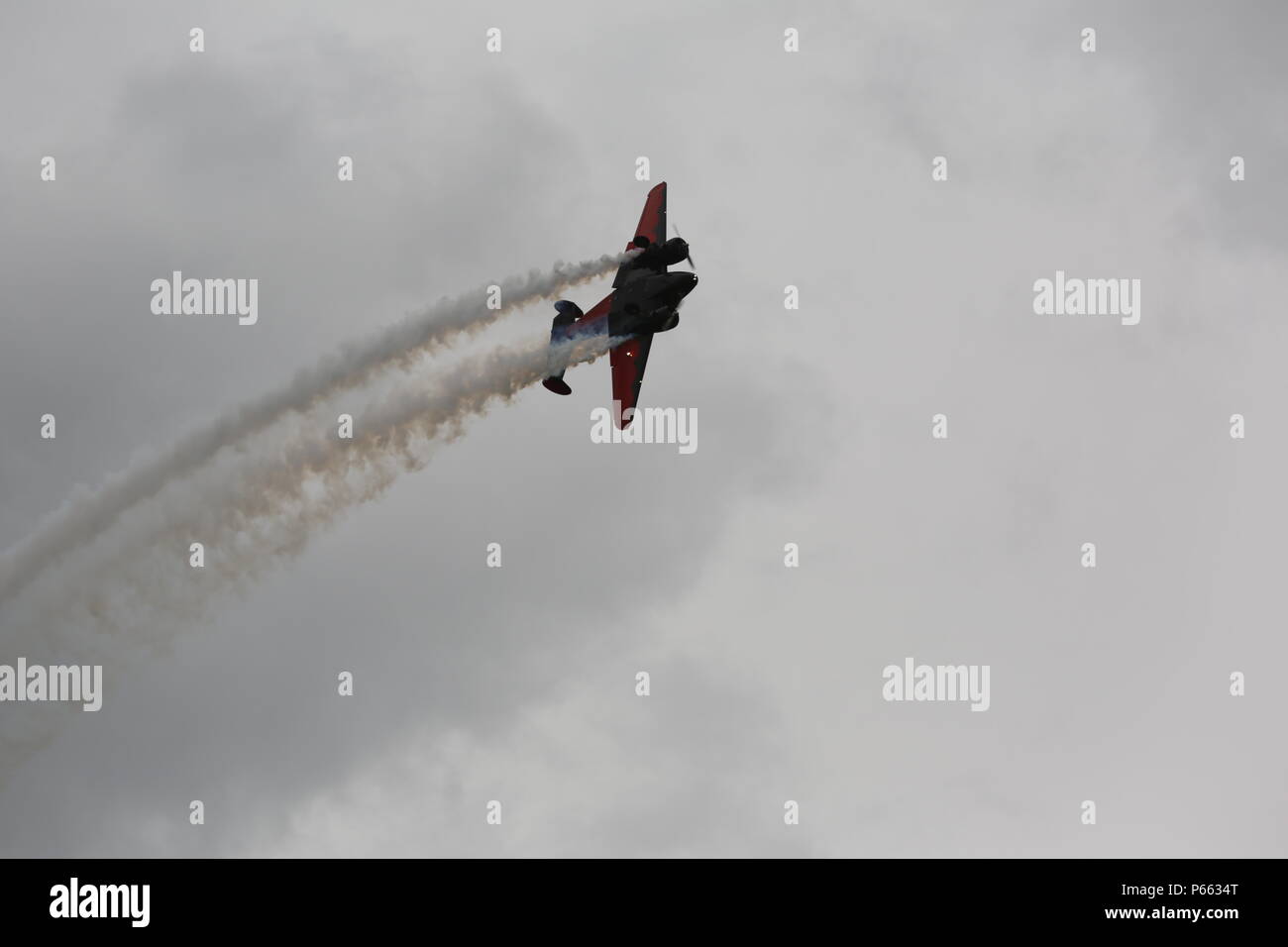 The Twin Beech 18 provides overhead excitement at the 2016 MCAS Cherry ...