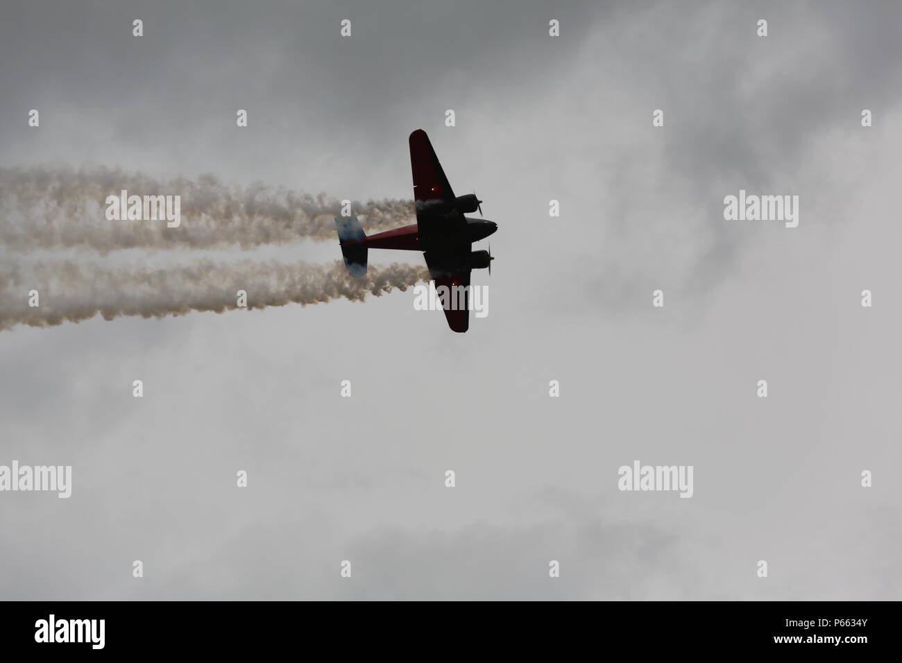The Twin Beech 18 provides overhead excitement at the 2016 MCAS Cherry ...