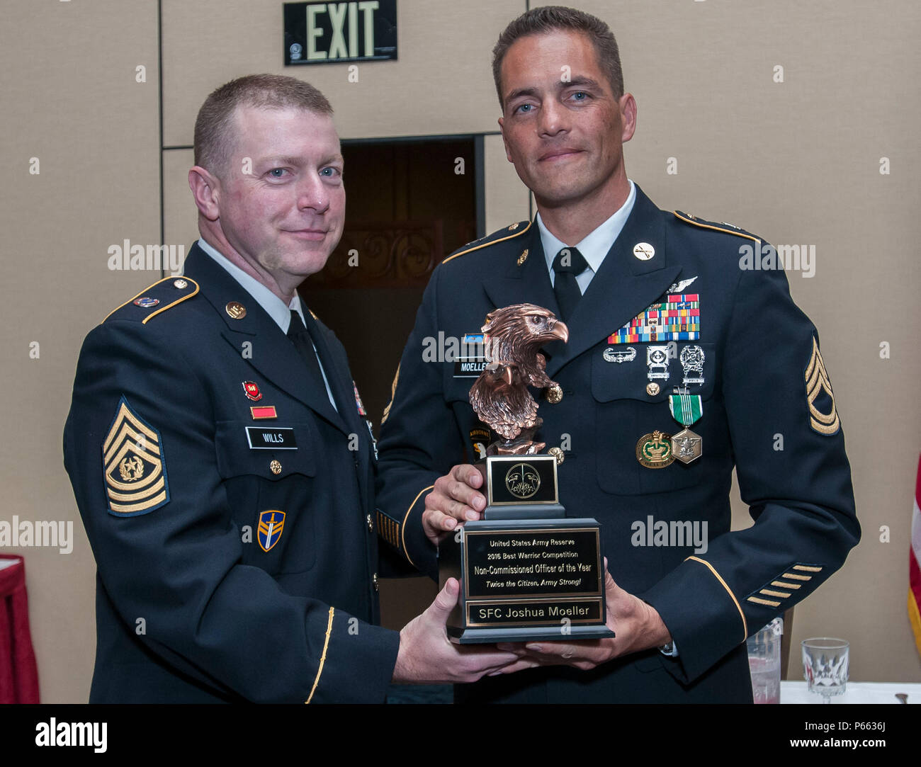 Sgt. 1st Class Joshua Moeller, a drill sergeant with the 108th Training ...