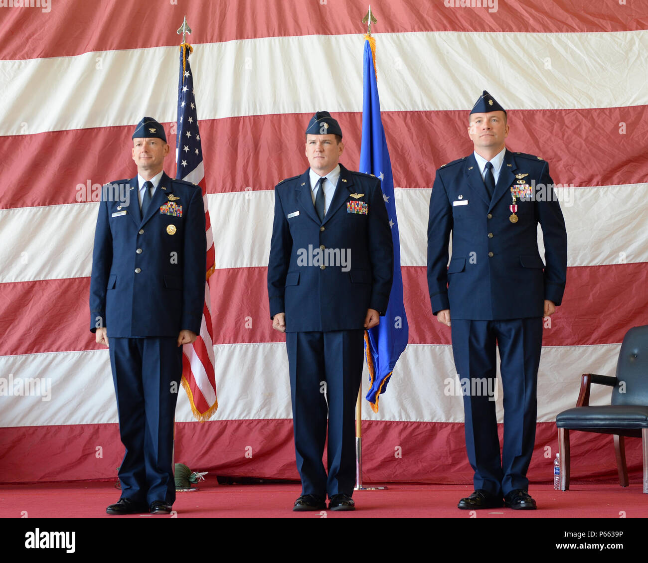 From left to right, Col. Christopher Niemi, 33rd Fighter Wing ...