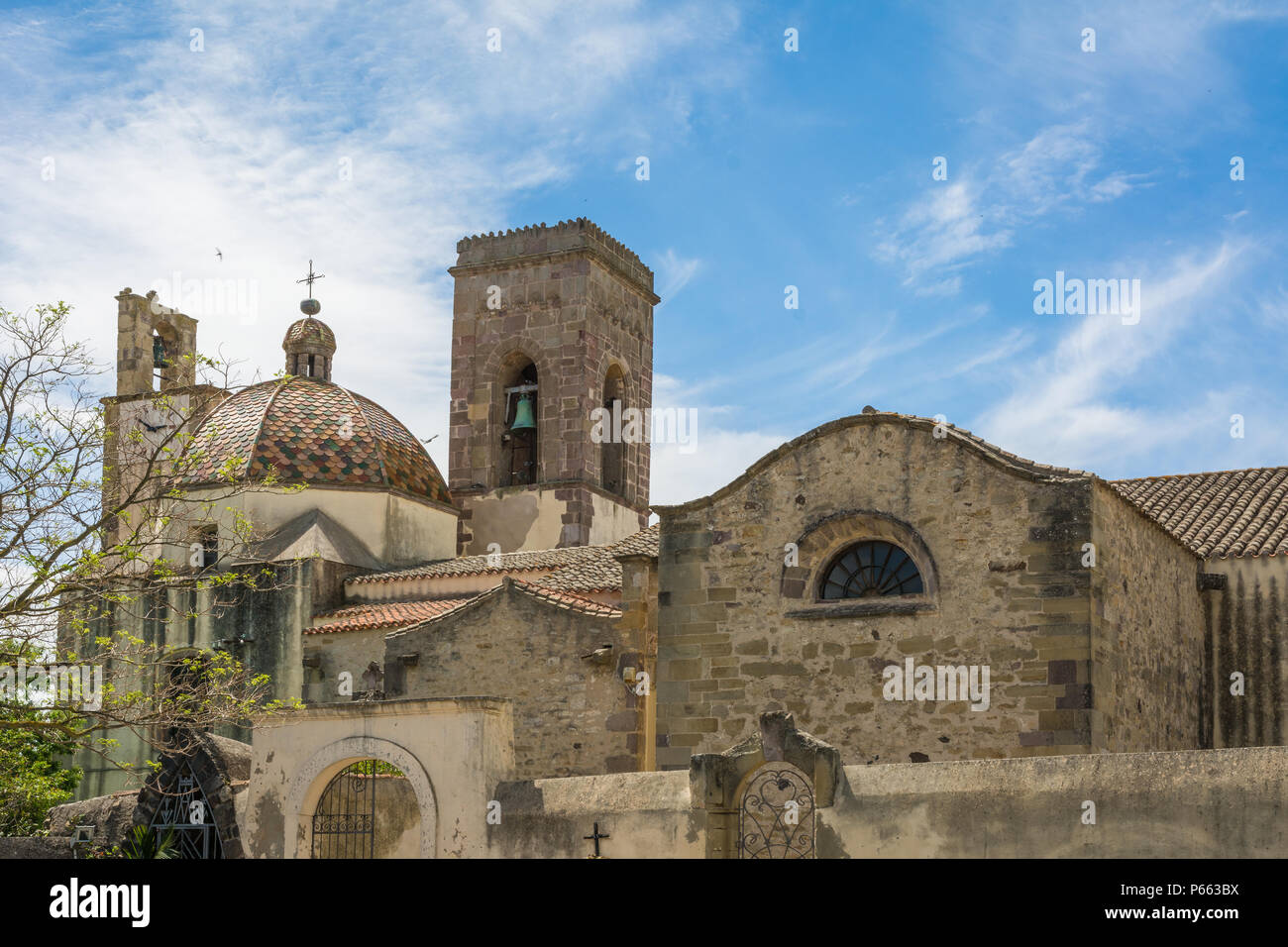 The church of the Immaculate Conception in Barumini, Sardinia, Italy ...