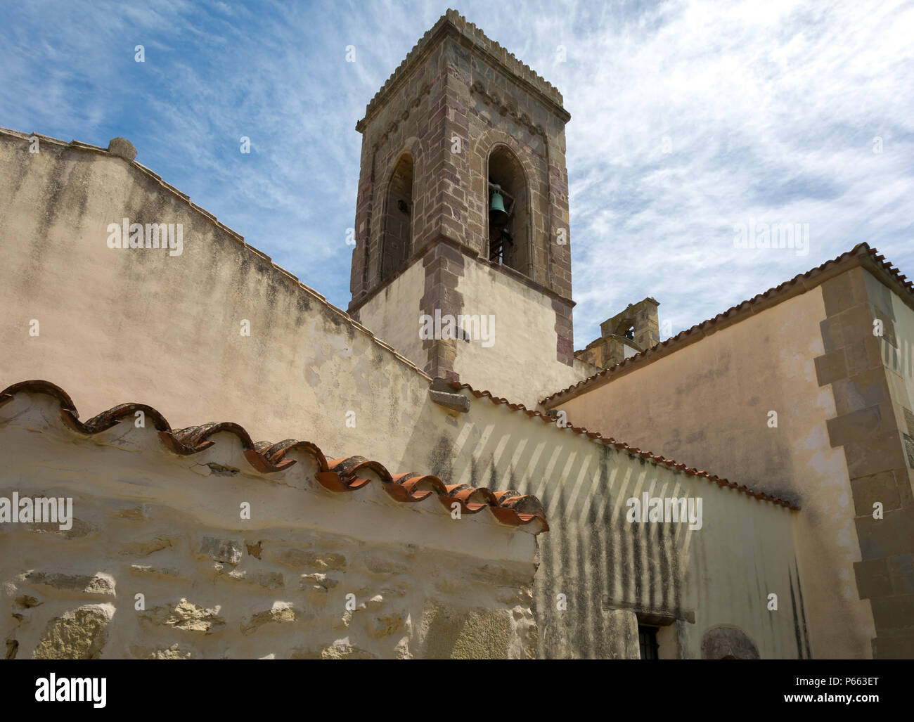 The church of the Immaculate Conception in Barumini, Sardinia, Italy ...
