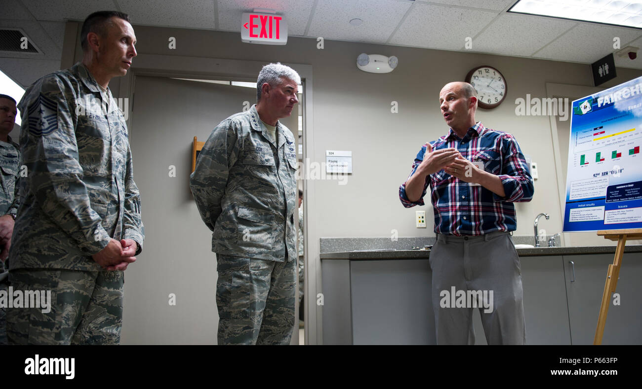 Lt. Gen. Sam Cox, 18th Air Force commander, and Chief Master Sgt. Todd ...