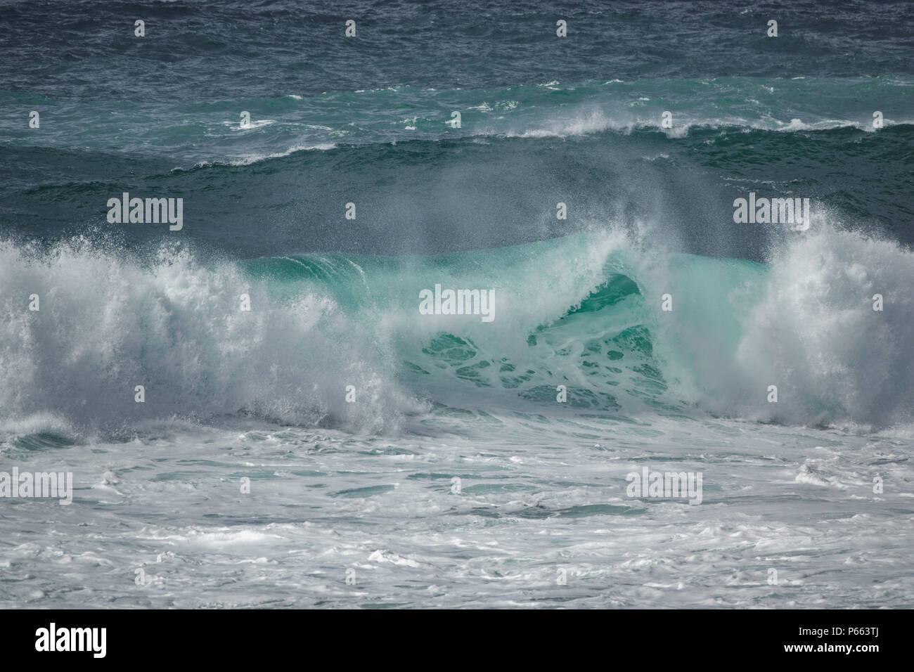 Waves in a tunnel shape Stock Photo - Alamy