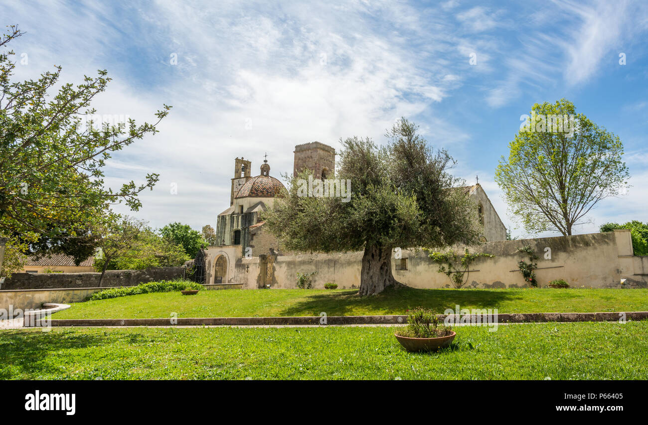 The church of the Immaculate Conception in Barumini, Sardinia, Italy ...