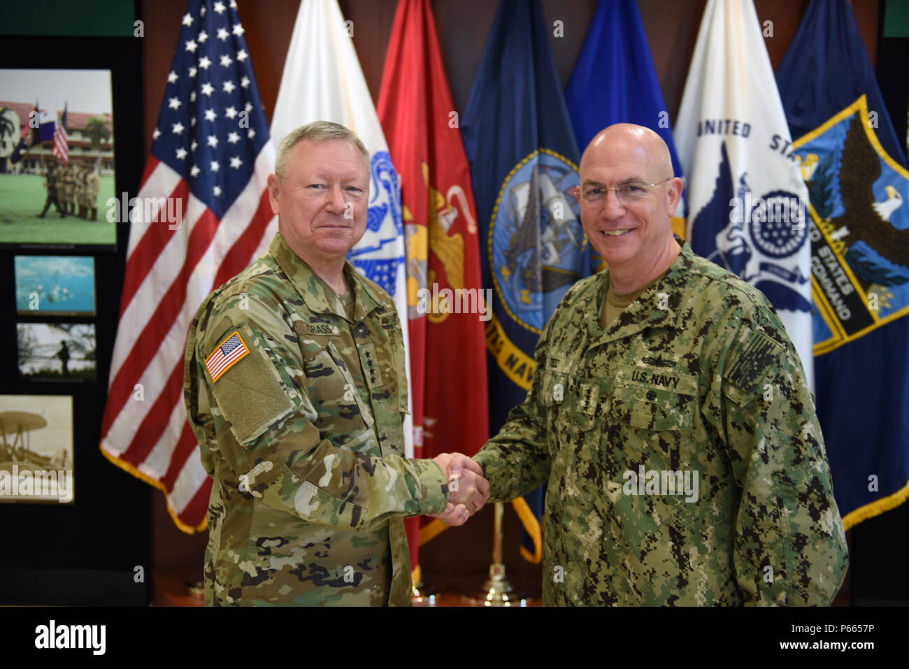 Army Gen. Frank Grass, chief, National Guard Bureau, and Navy Adm. Kurt ...