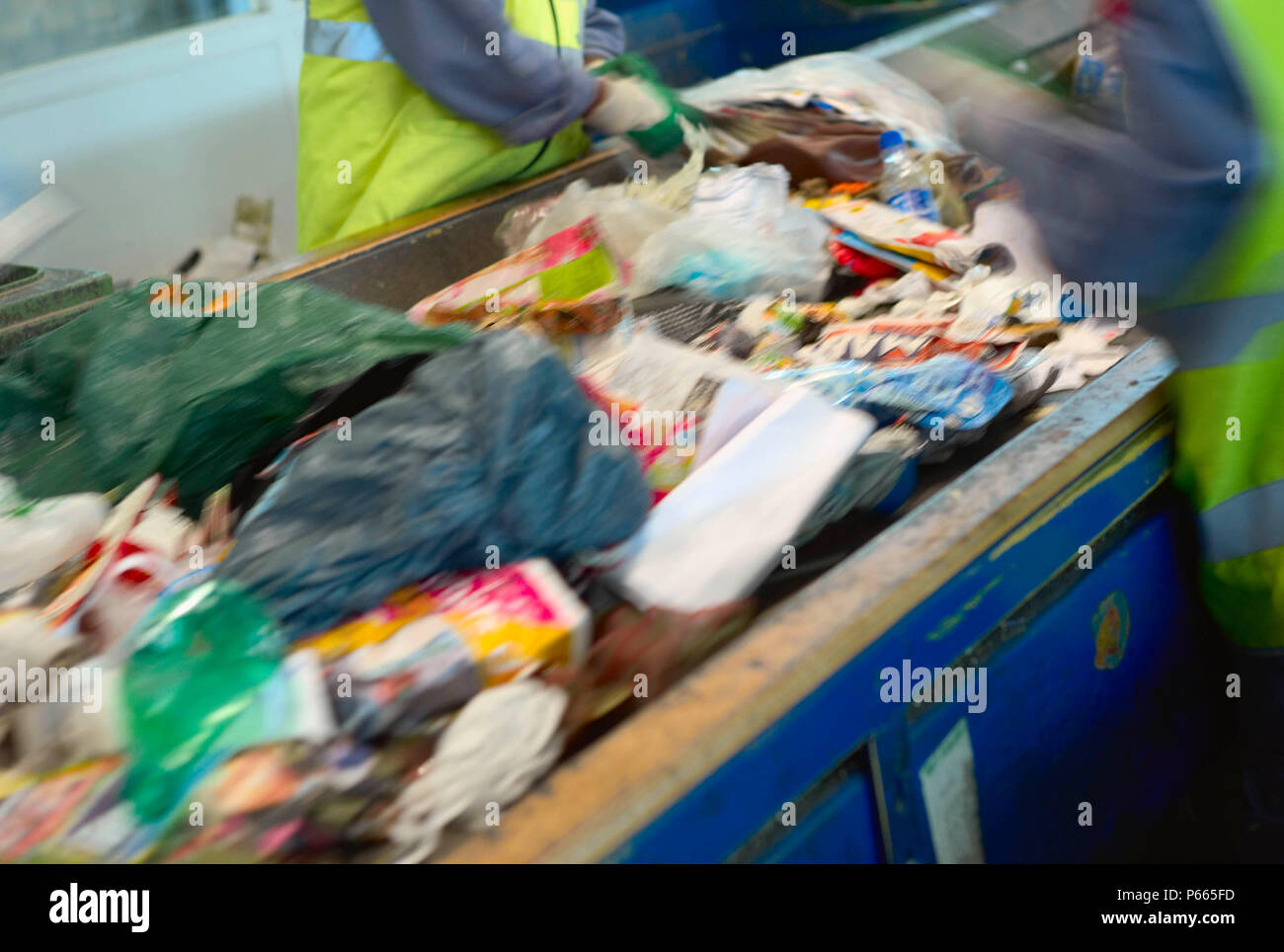 Waste segregation, Etampes, France Stock Photo - Alamy